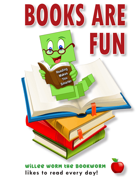 Encouraging Children To Read: Willee Worm The Bookworm